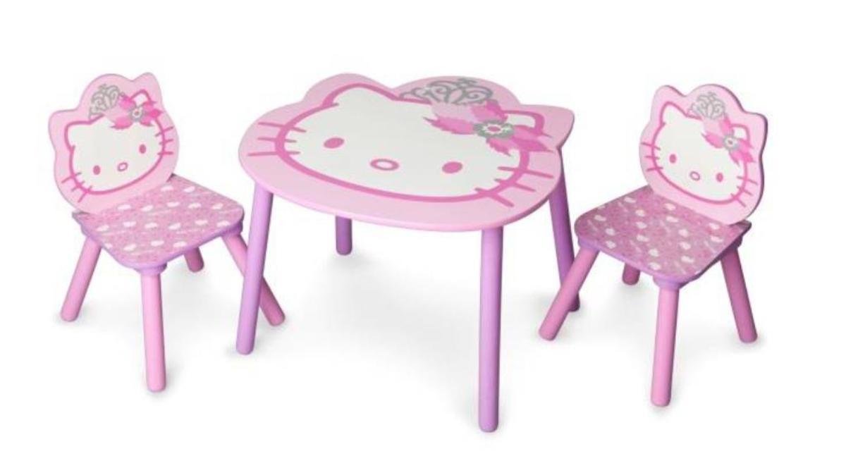 Stolik z krzesłami Hello Kitty - banaby.pl